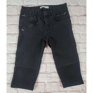 Zara | Jeans | Zara Basic Jeans 4 Womens Solid Black Low Rise Motto ...